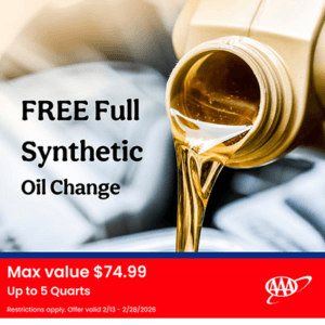 FREE Synthetic Oil Change at AAA Tire & Auto Centers (Select States ...