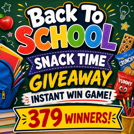 Back To School Snack Time Giveaway and Instant Win Game (379 WINNERS ...